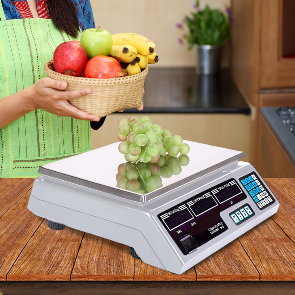 SOGA 40kg Digital Commercial Kitchen Scales Shop Electronic Weight Sca ...